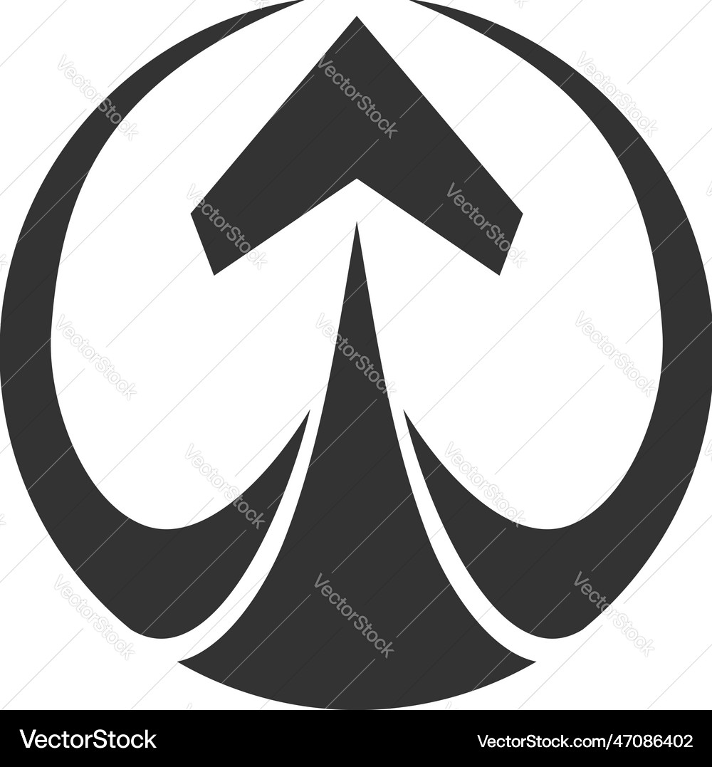 Airplane logo template icon brand identity Vector Image