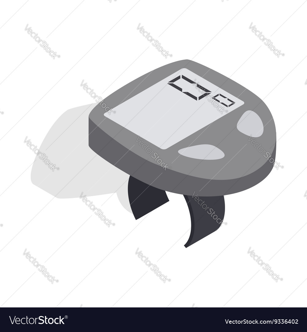Bicycle speedometer computer icon Royalty Free Vector Image