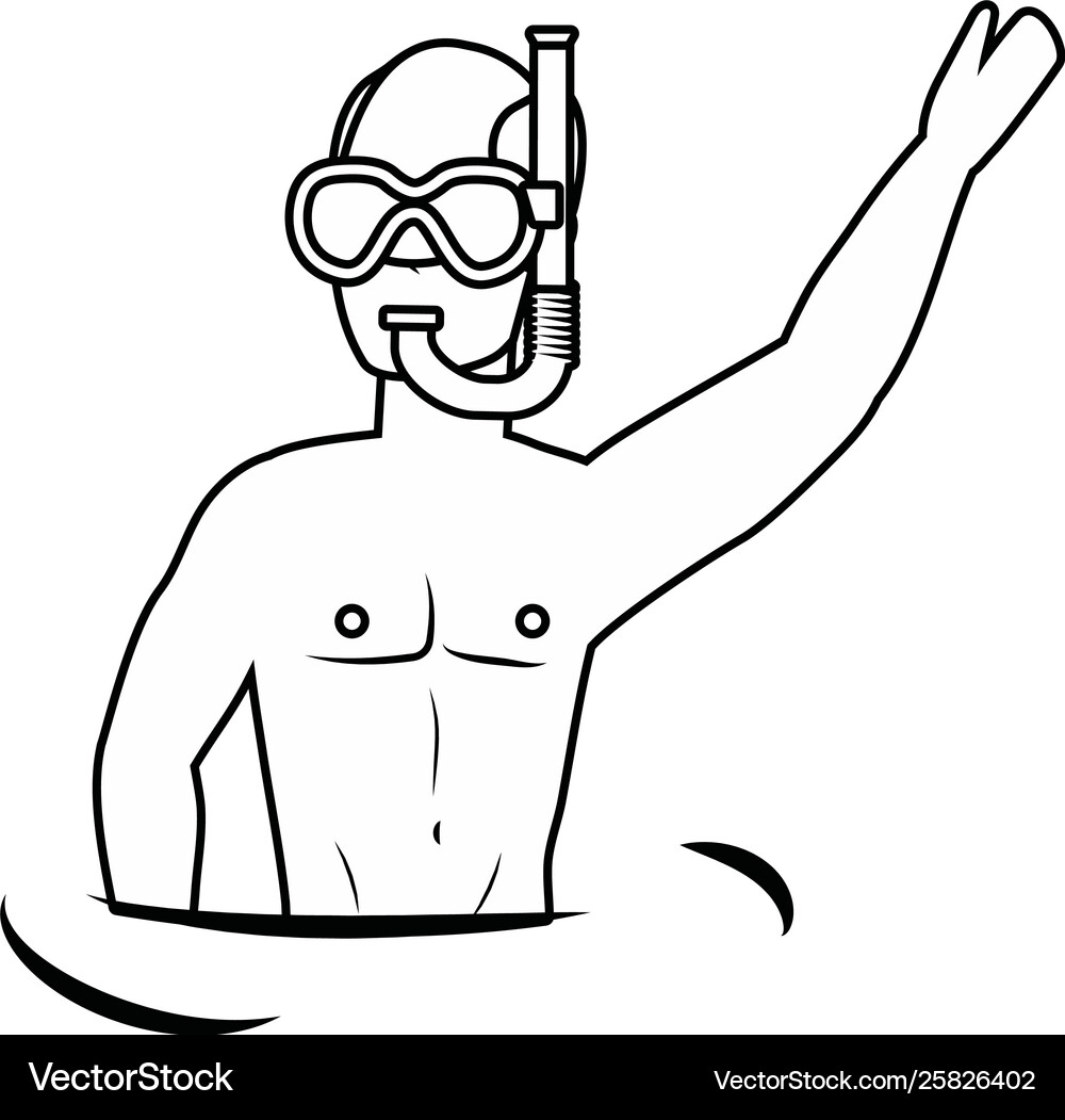 Boy with summer swimwear design Royalty Free Vector Image