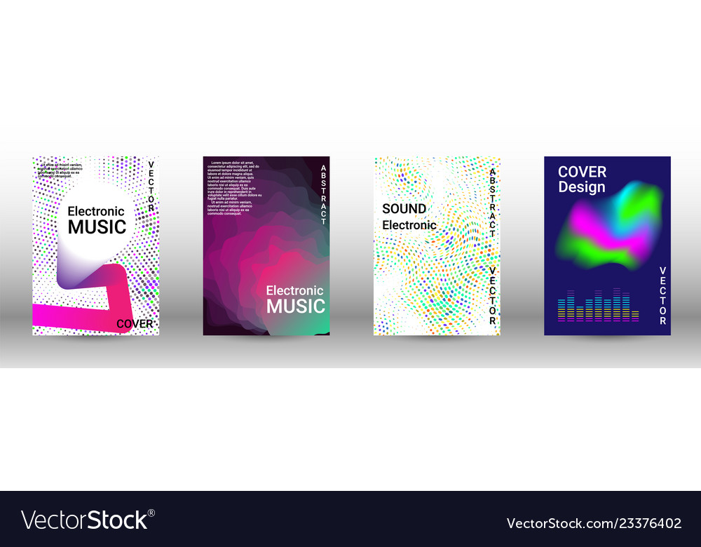 Creative sound backgrounds Royalty Free Vector Image