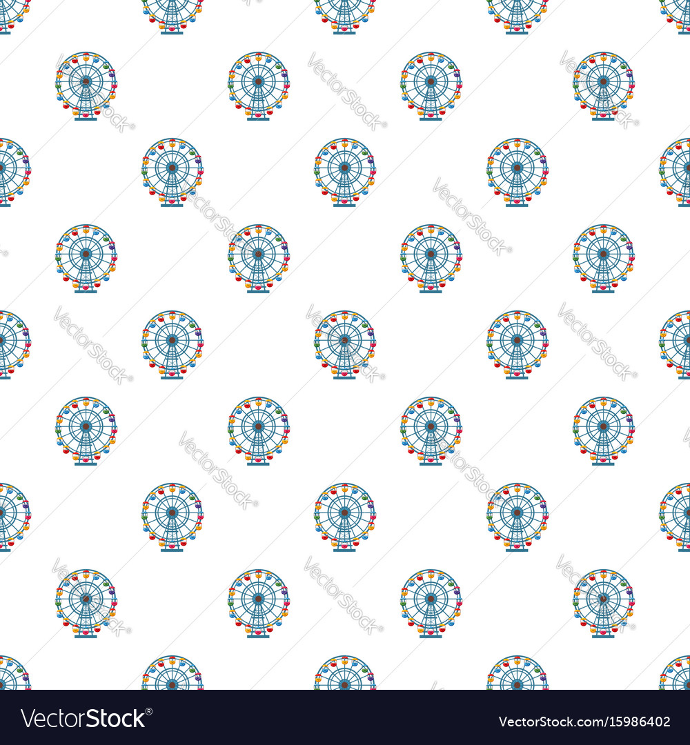 Ferris wheel pattern Royalty Free Vector Image
