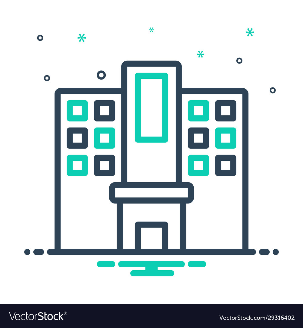 Icon for flatbuilding Royalty Free Vector Image