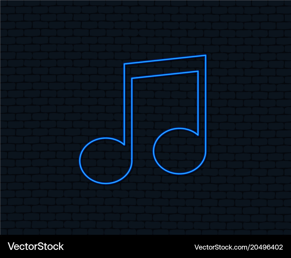 Music note sign icon musical symbol Royalty Free Vector