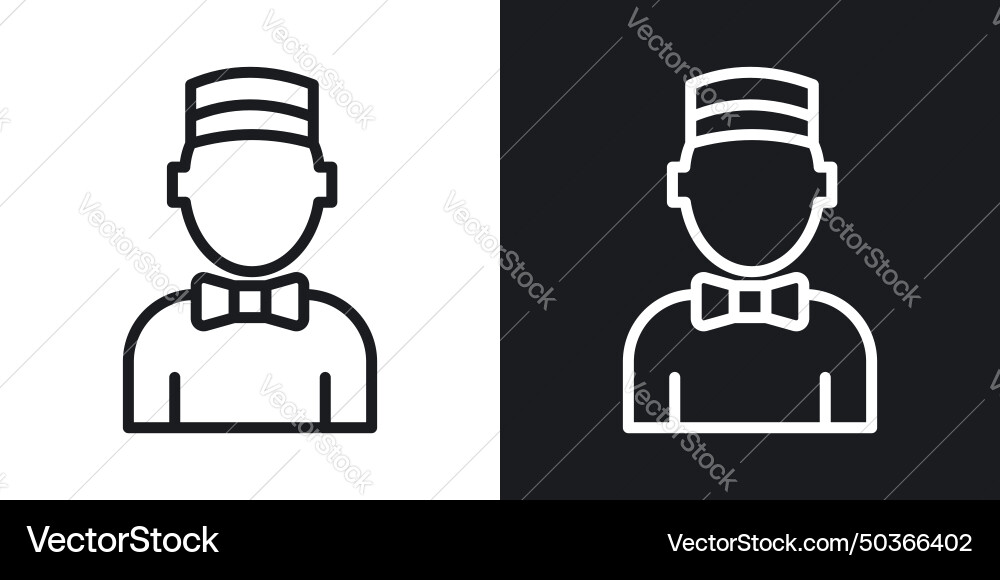 Porter icon set service hotel key symbol Vector Image