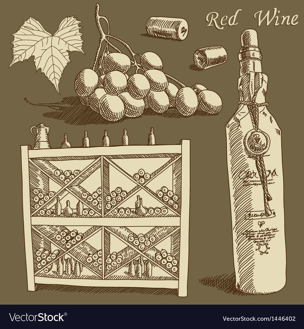 Wine background Royalty Free Vector Image - VectorStock