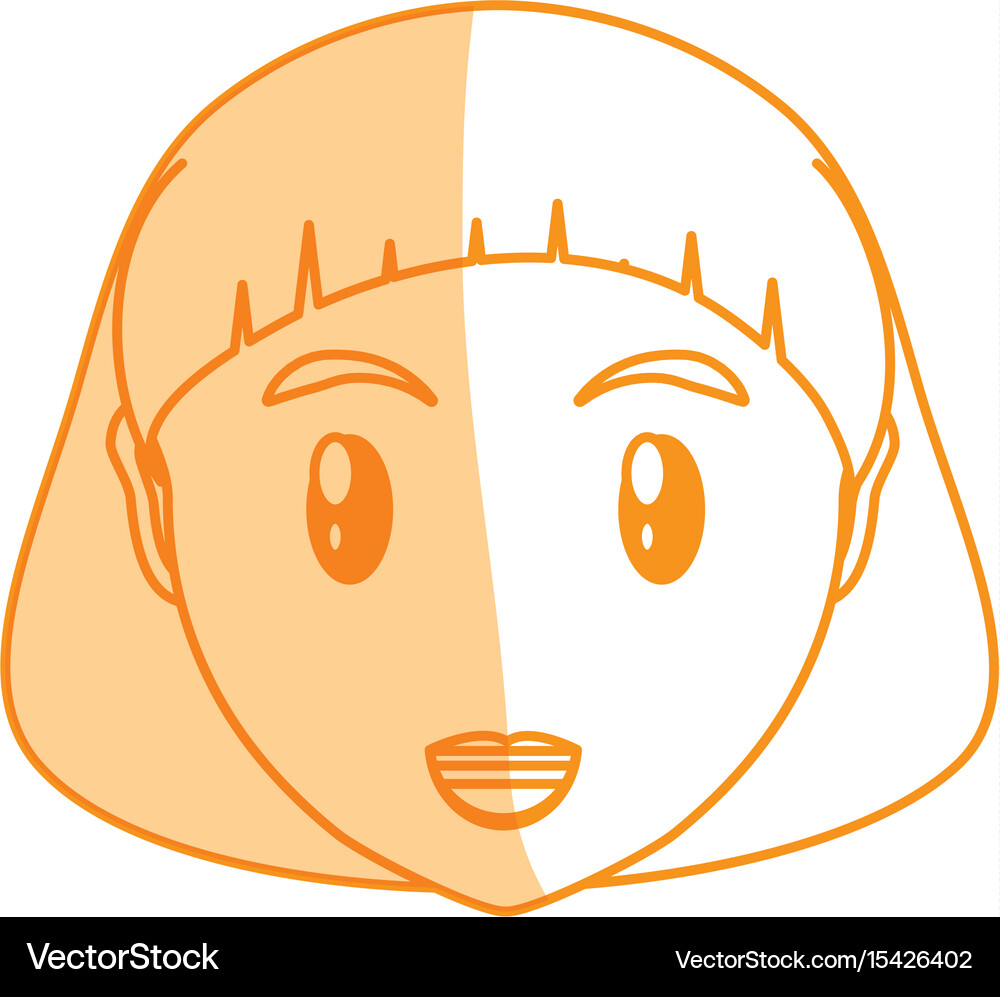 Woman face cartoon Royalty Free Vector Image - VectorStock