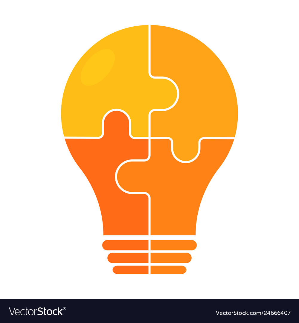 Abstract light bulb Royalty Free Vector Image - VectorStock