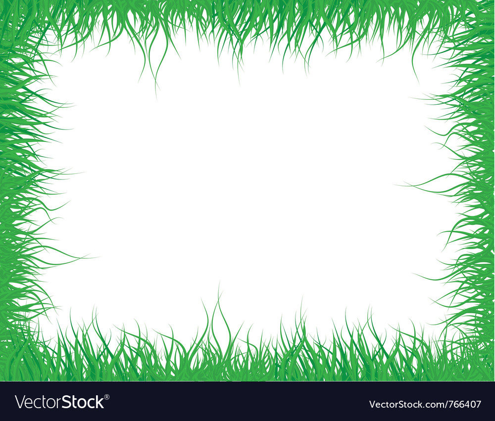 Grass frame Royalty Free Vector Image - VectorStock