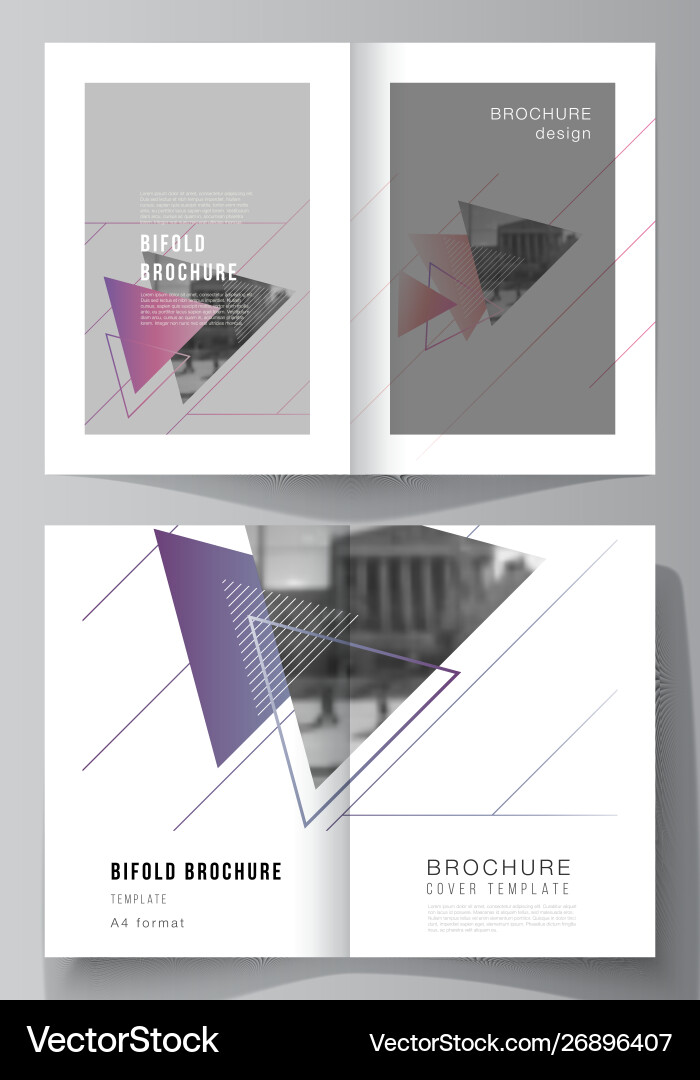 Layout two a4 format modern cover Royalty Free Vector Image
