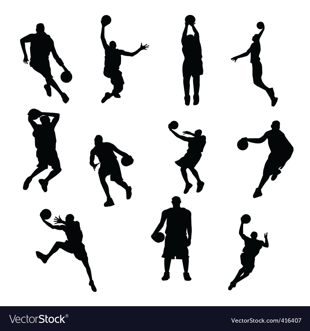 Set Of Silhouettes Sportsmen Set Of Silhouettes Sportsmen
