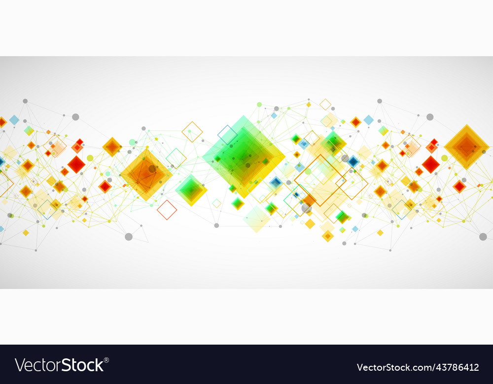 Abstract background with plexus effect Royalty Free Vector