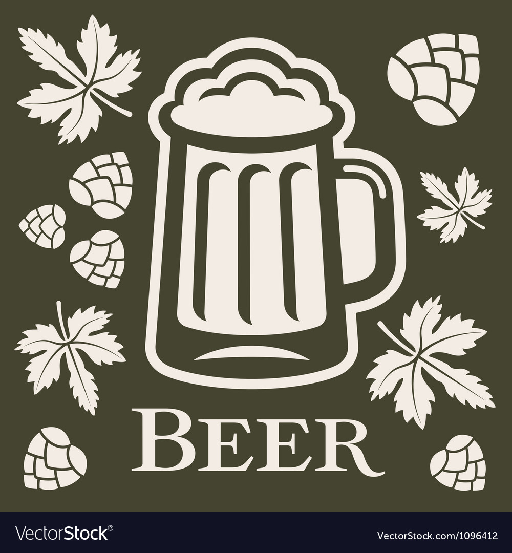 Beer design elements Royalty Free Vector Image