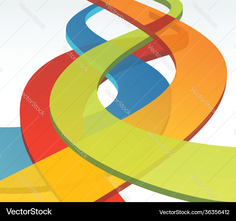 Color glass wave business abstract background Vector Image