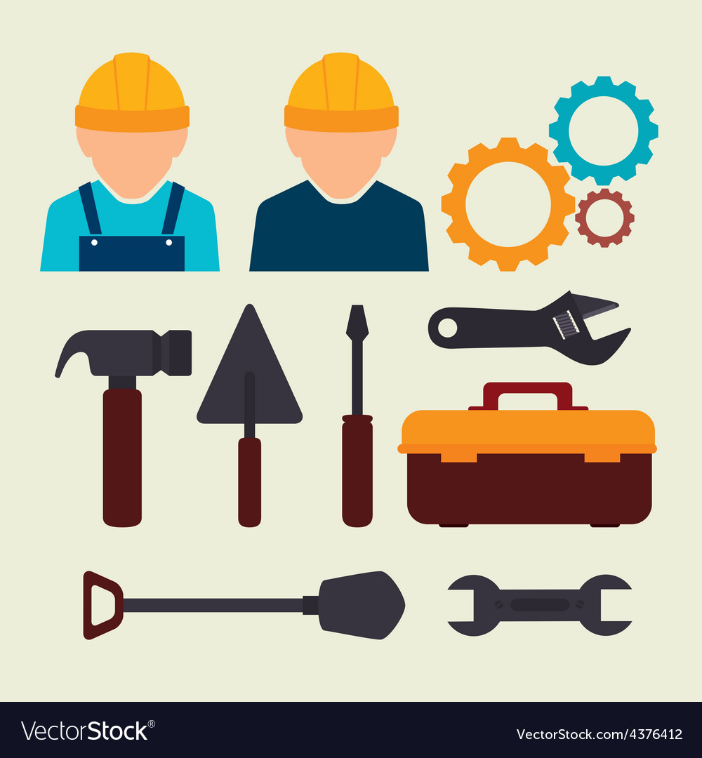Construction design Royalty Free Vector Image - VectorStock