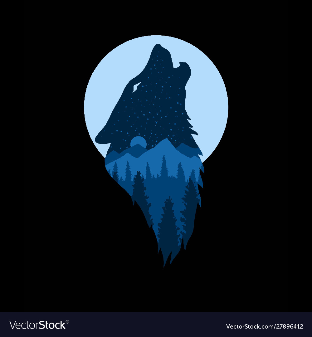 Forest wolf Royalty Free Vector Image - VectorStock