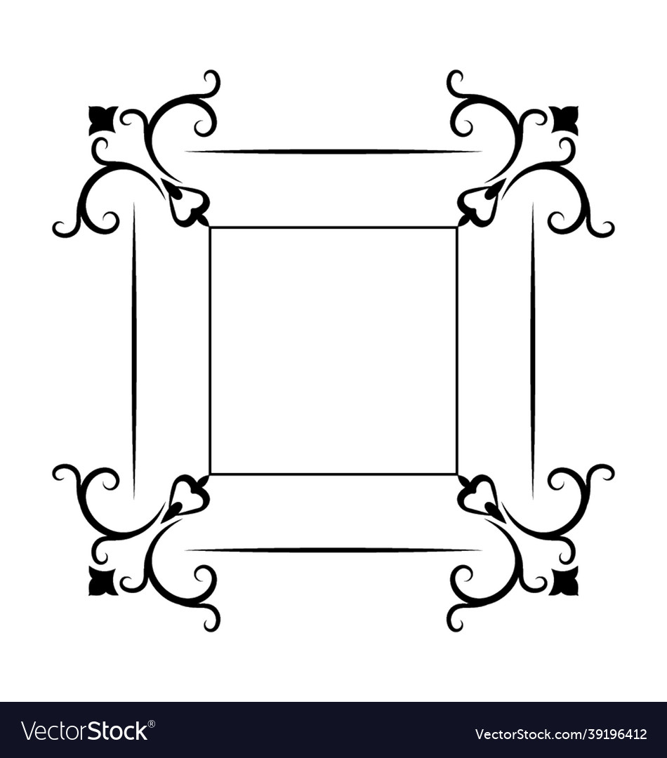 Mirror frame Royalty Free Vector Image - VectorStock