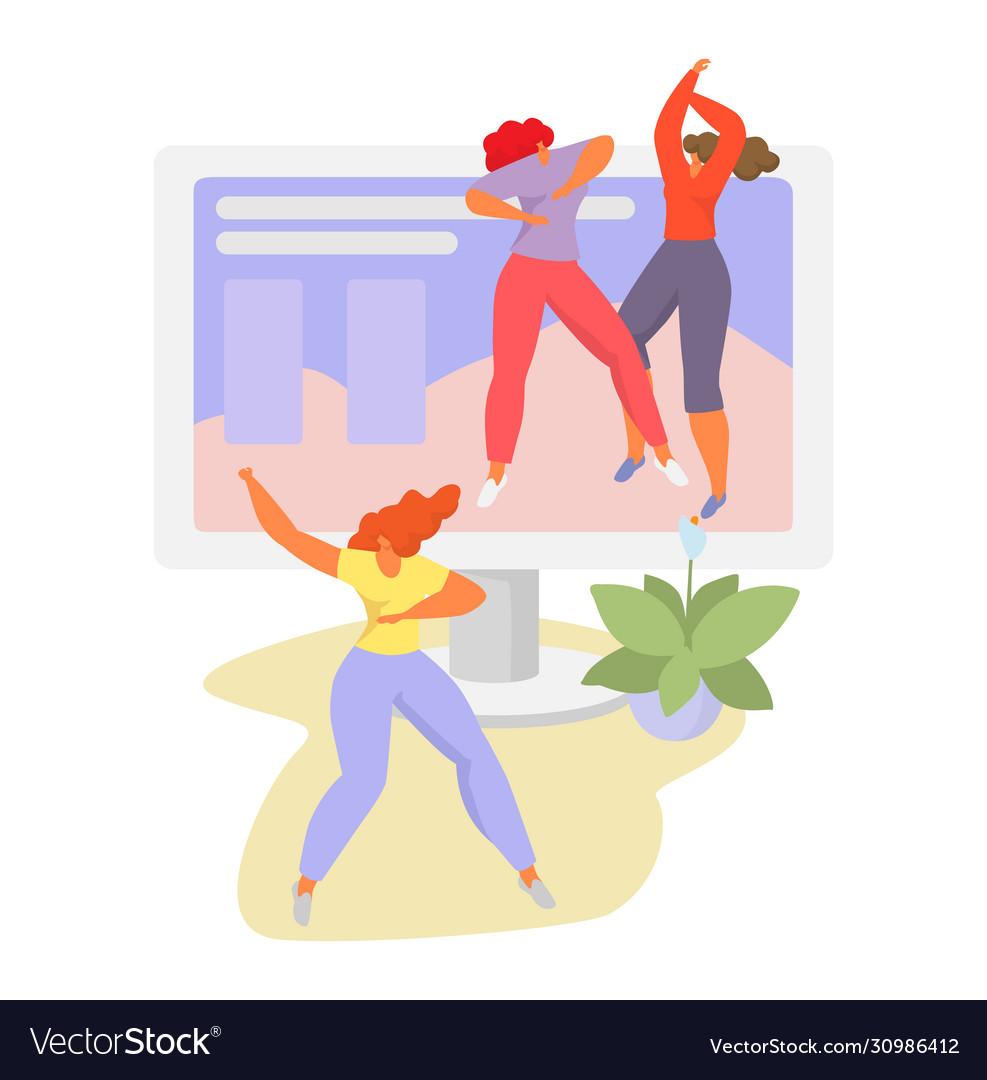 Online sport tutorial Royalty Free Vector Image