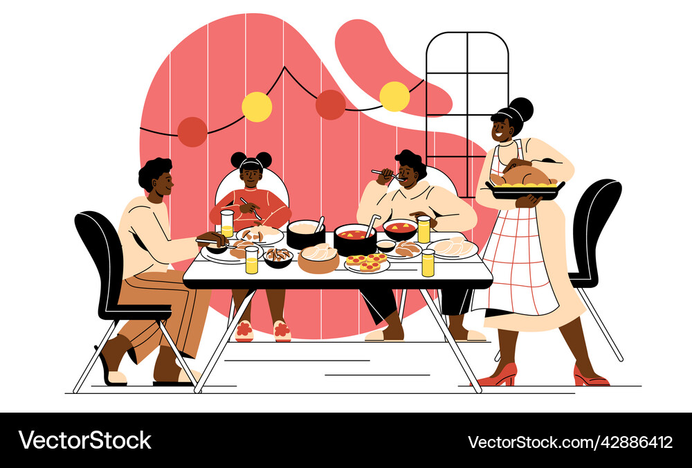 Together at holiday party Royalty Free Vector Image