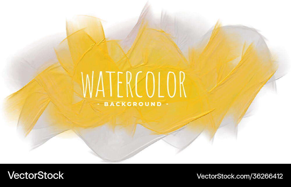 Yellow and gray shade watercolor texture Vector Image