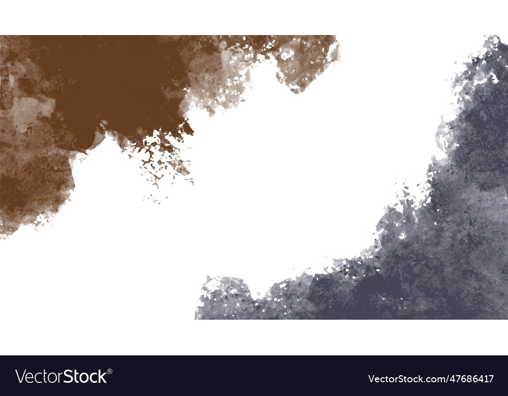 Abstract earth tone watercolor backgroundhand Vector Image