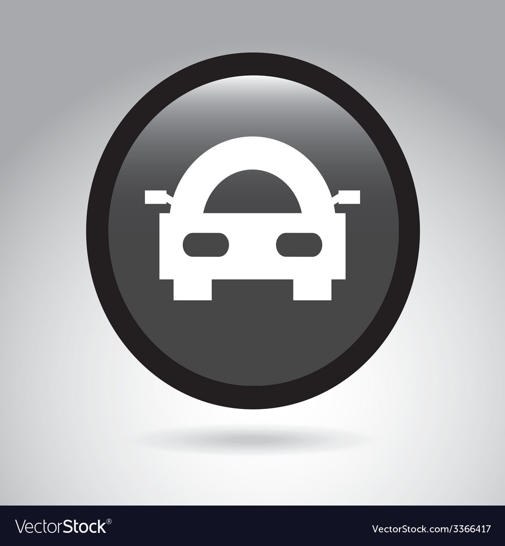 Car button design Royalty Free Vector Image - VectorStock