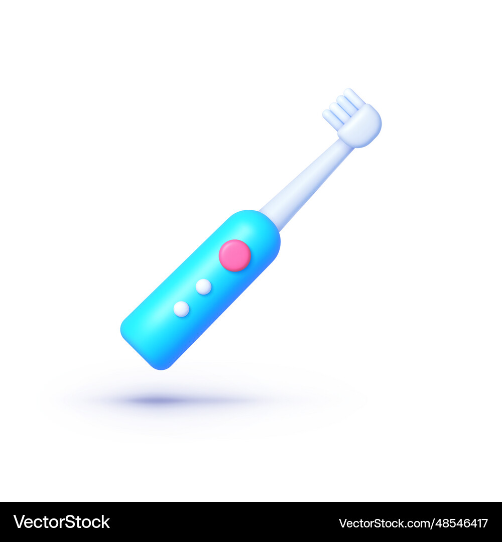 Electric toothbrush 3d great design for any Vector Image