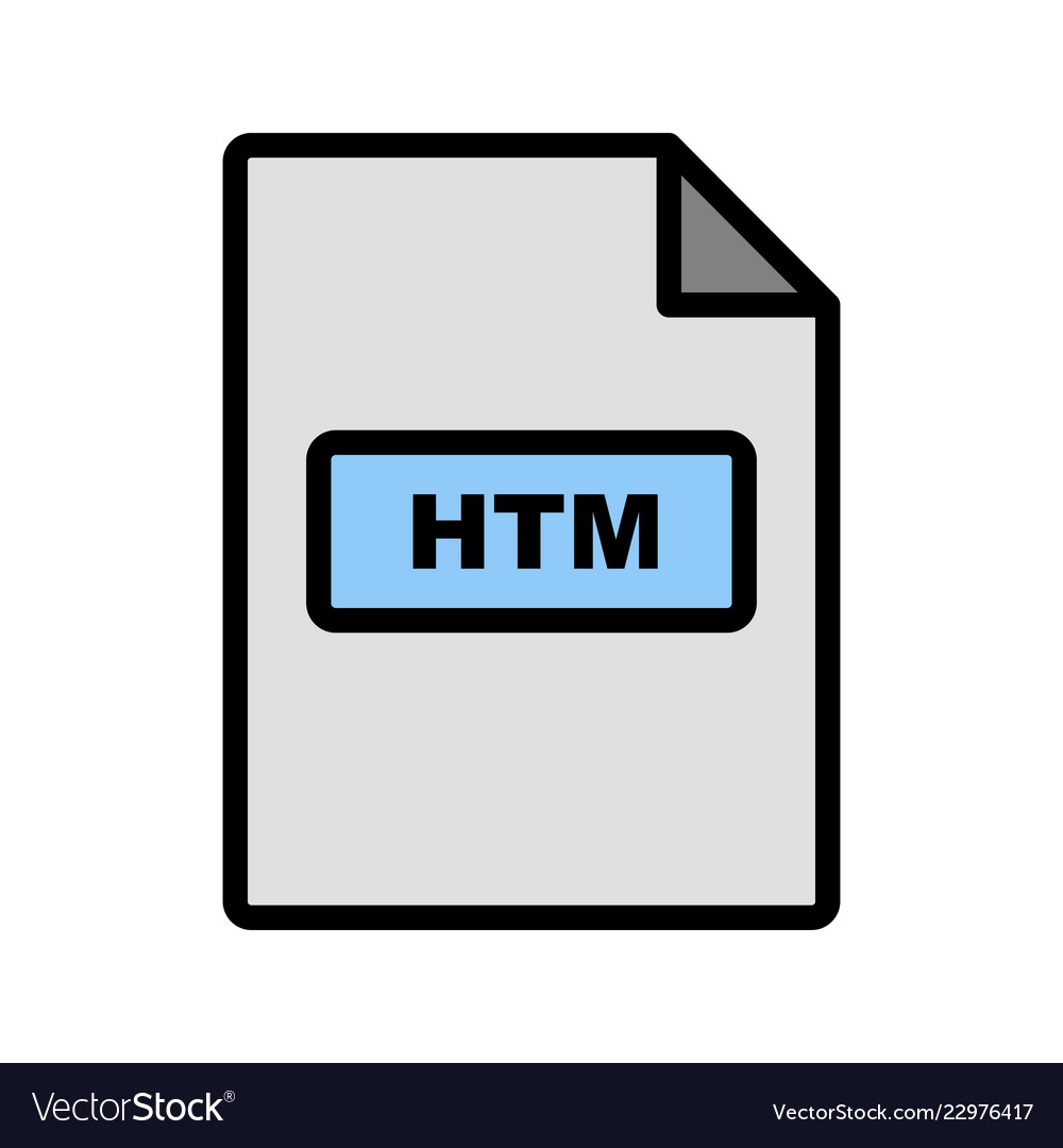 Htm icon Royalty Free Vector Image - VectorStock
