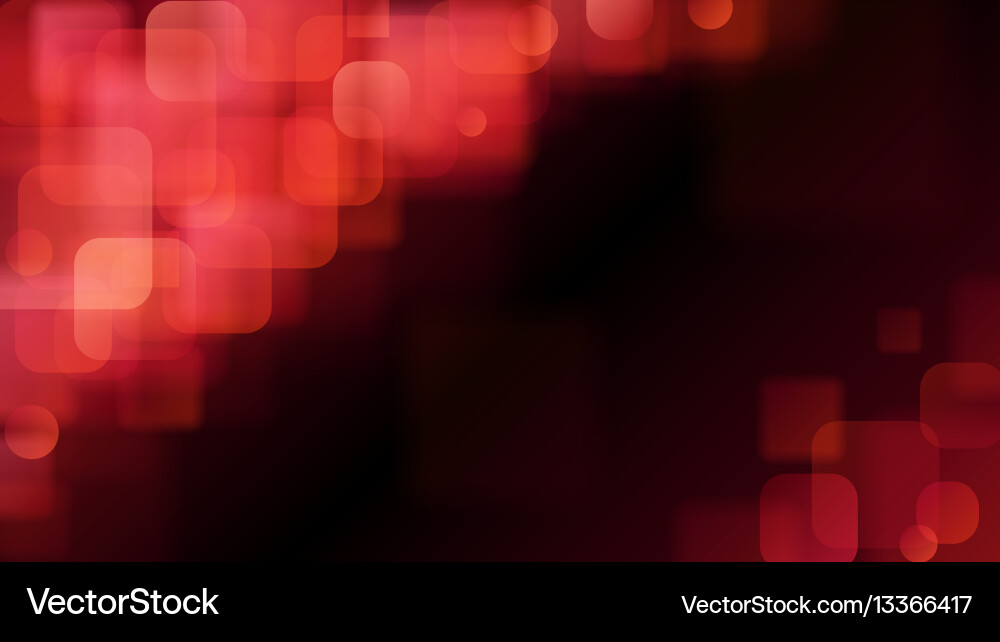 Red abstract background of blurry squares Vector Image