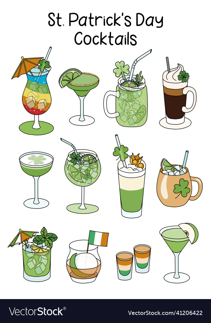 A4 poster collection set of saint patricks day Vector Image