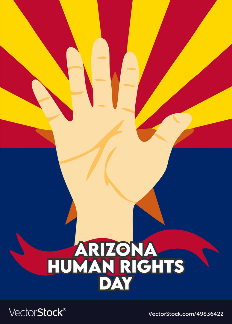 Arizona civil rights day united states Royalty Free Vector