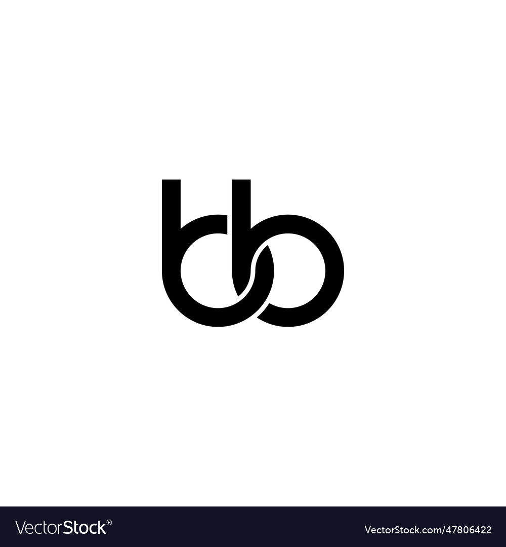 BB Monogram Logo - Elegant Initial Royalty Free Vector Image