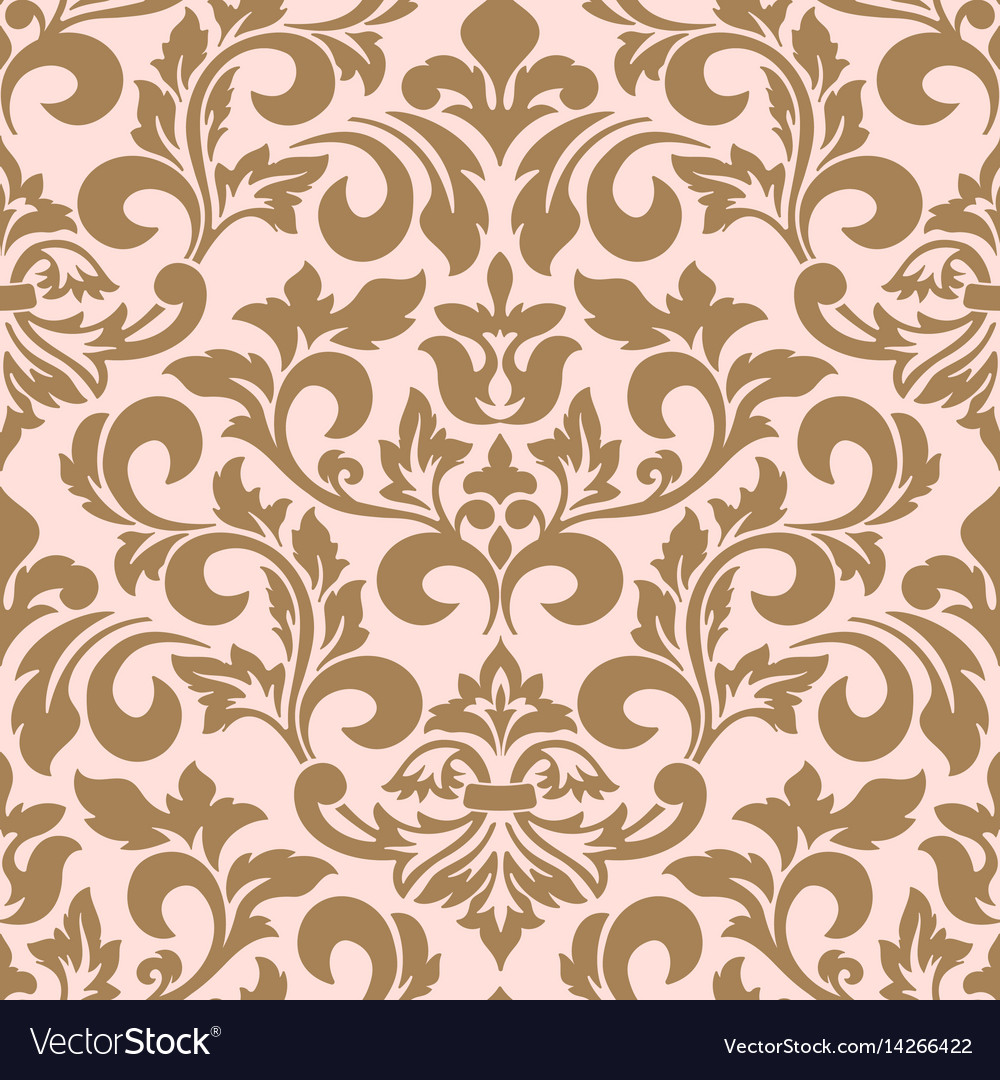 Damask seamless pattern element classical luxury Vector Image