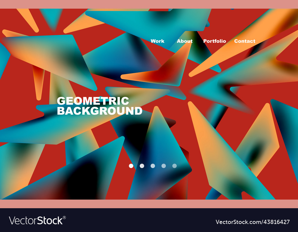 Shards shape composition abstract background web Vector Image