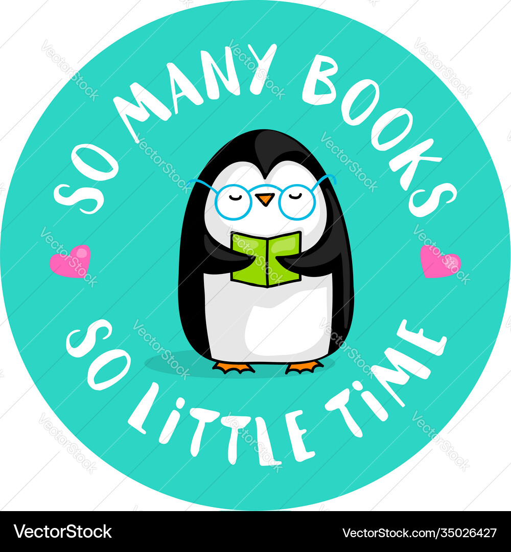 So many books little time Royalty Free Vector Image