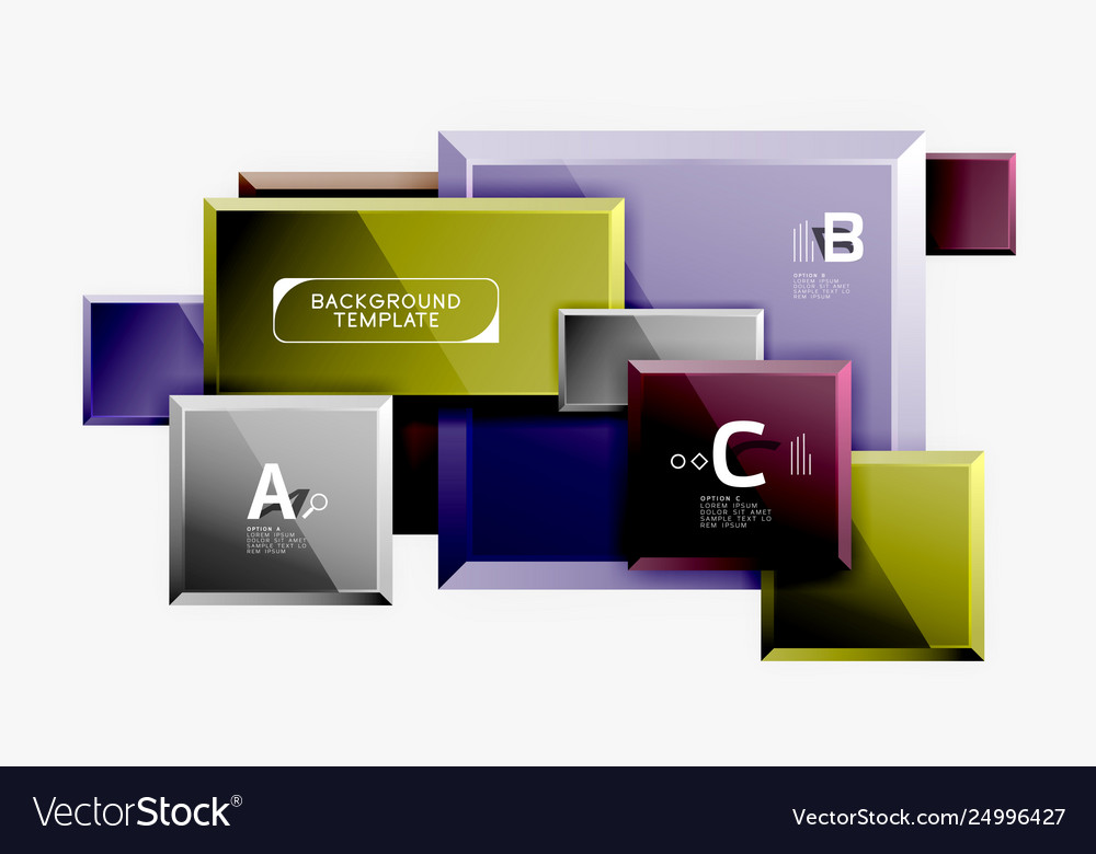 Square geometric composition Royalty Free Vector Image