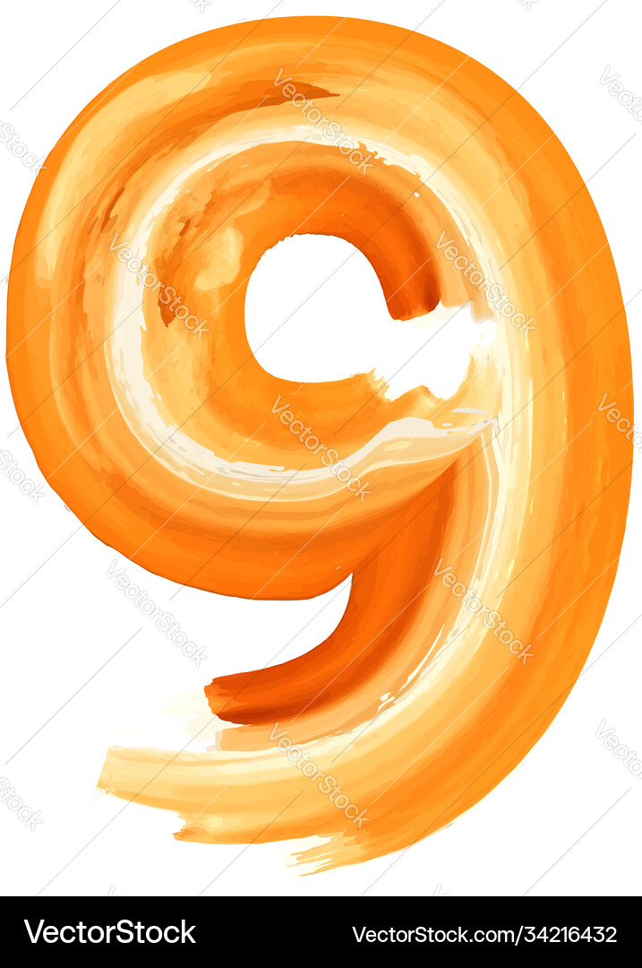 Abstract oil paint number 9 Royalty Free Vector Image