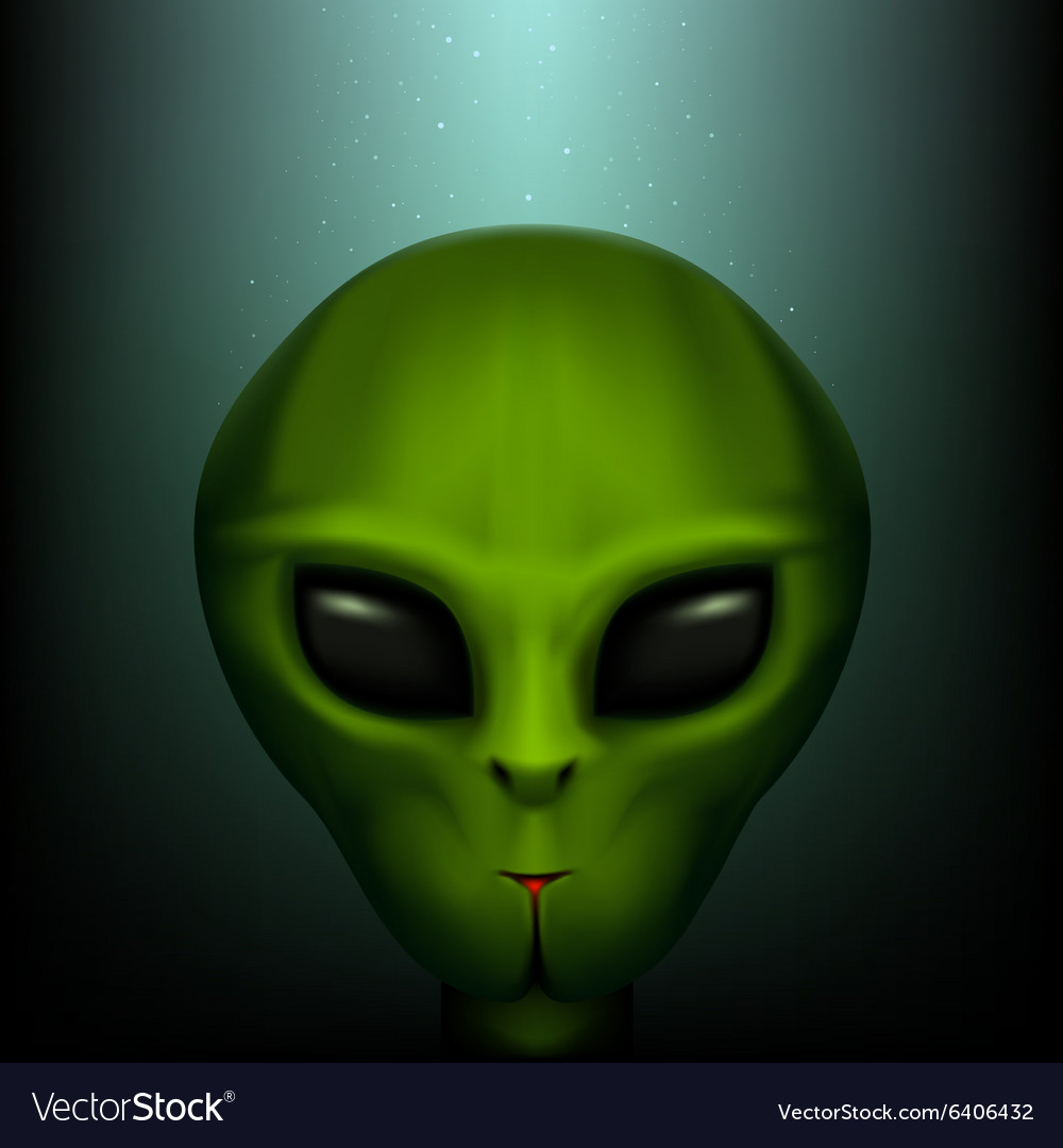 Alien portrait Royalty Free Vector Image - VectorStock