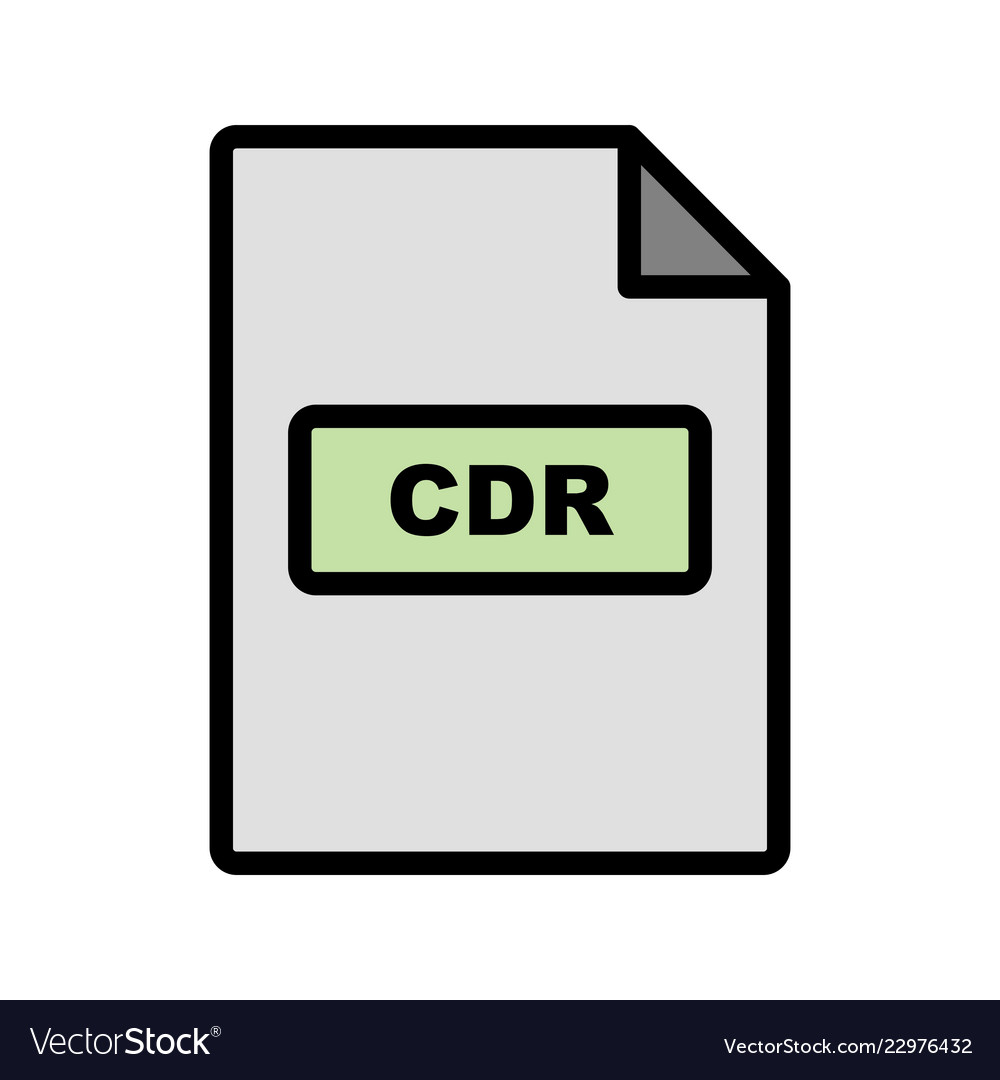 Cdr icon Royalty Free Vector Image - VectorStock