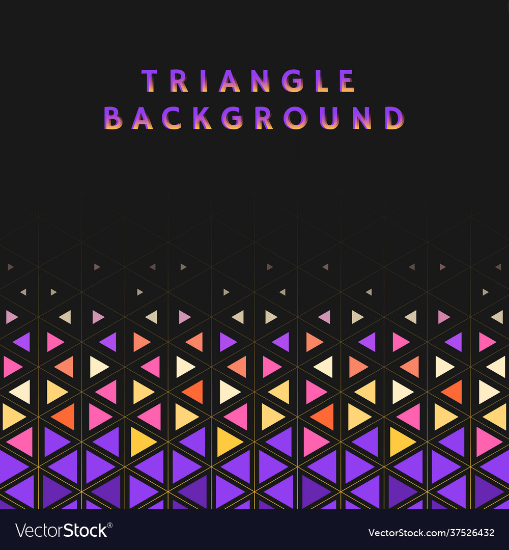 Colorful triangle pattern Royalty Free Vector Image
