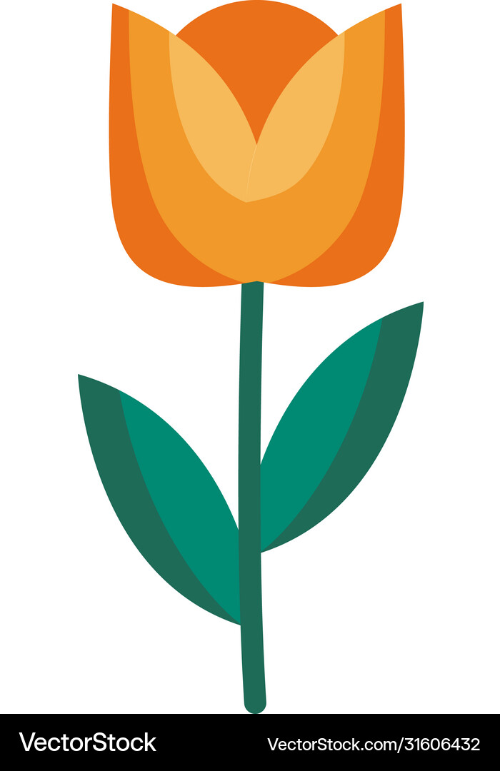 Flower detail style icon design Royalty Free Vector Image
