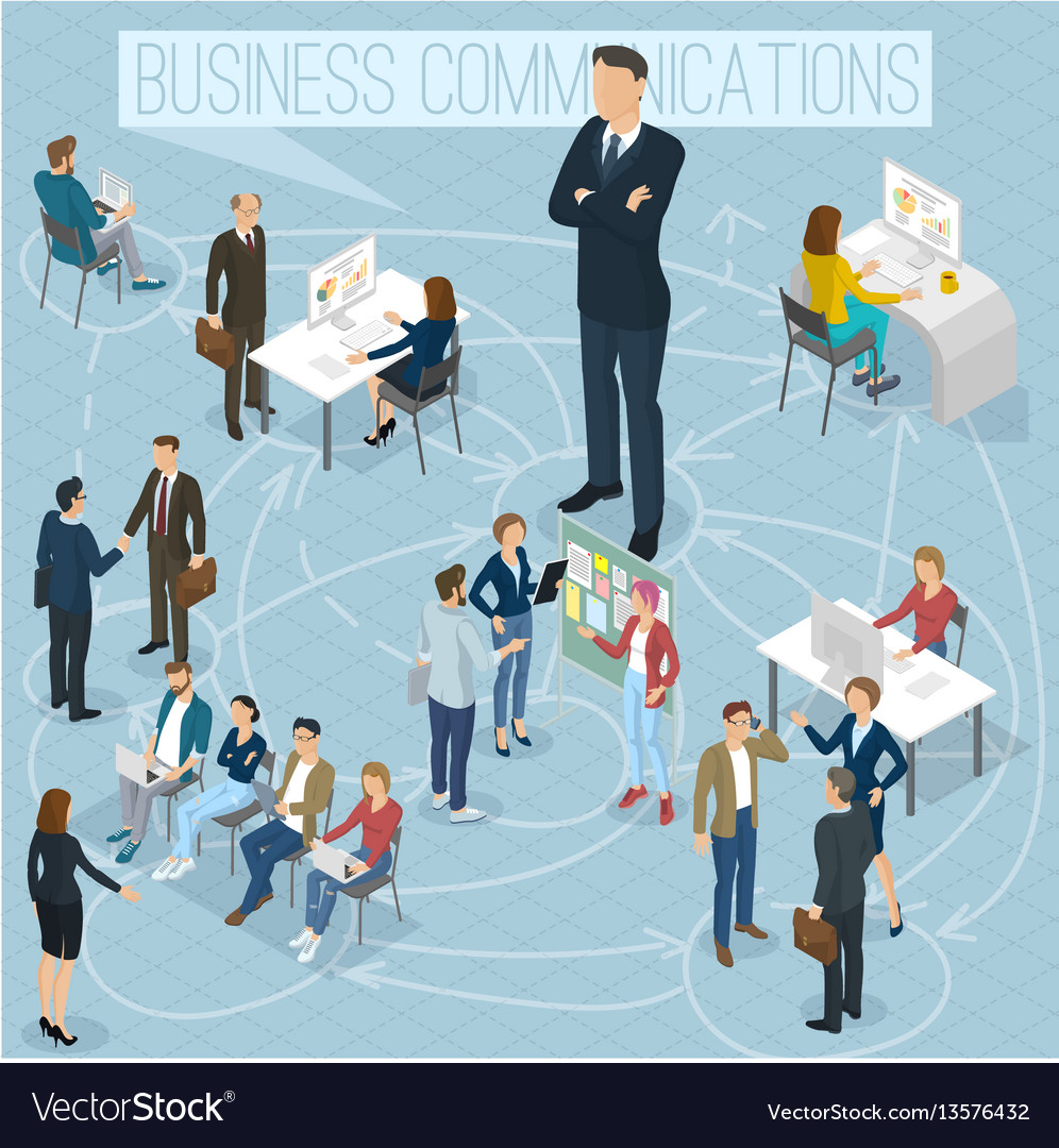 Isometric people set Royalty Free Vector Image