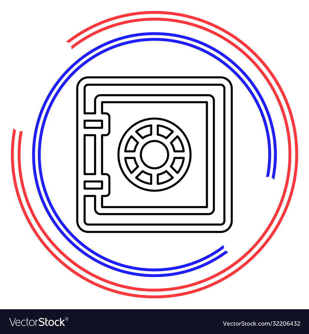 Safe icon Royalty Free Vector Image - VectorStock