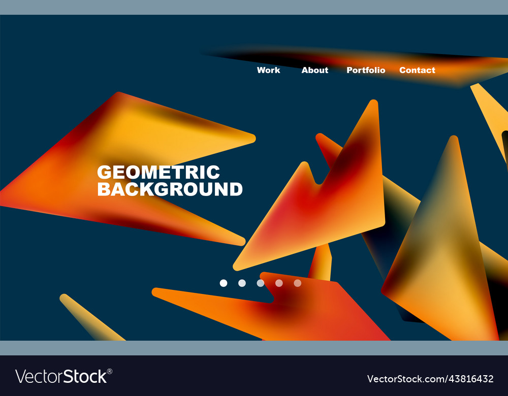 Shards shape composition abstract background web Vector Image