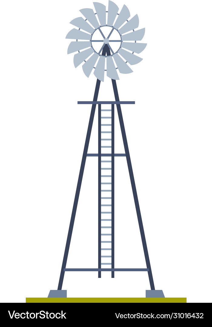 Windmill eco green energy production alternative Vector Image