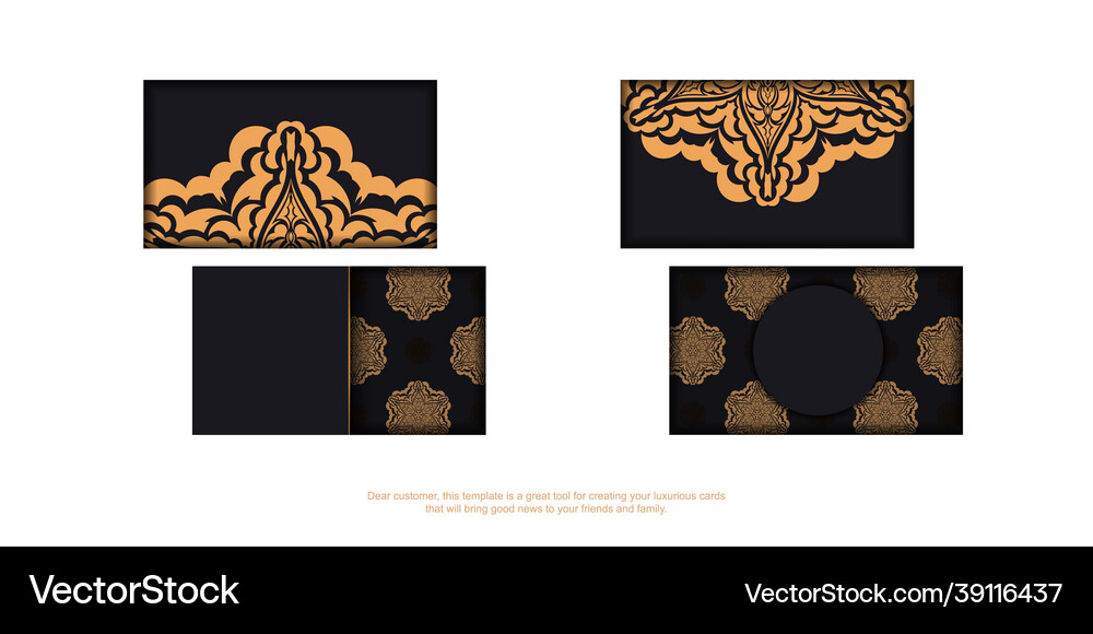 Business card template with place for your text Vector Image