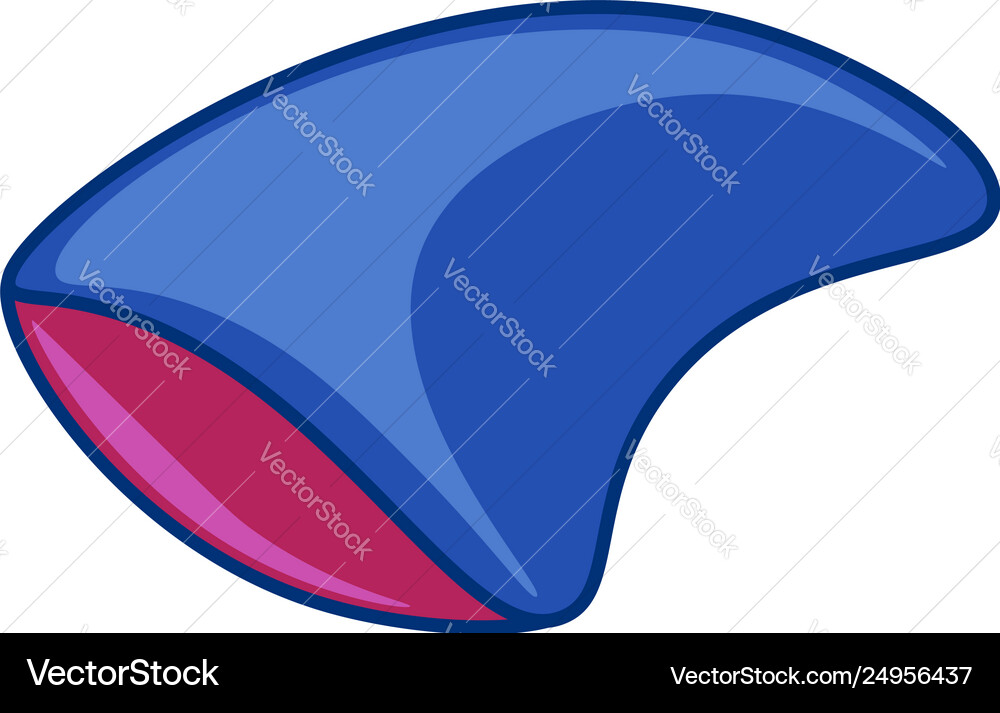 Cartoon fin a shark or color Royalty Free Vector Image