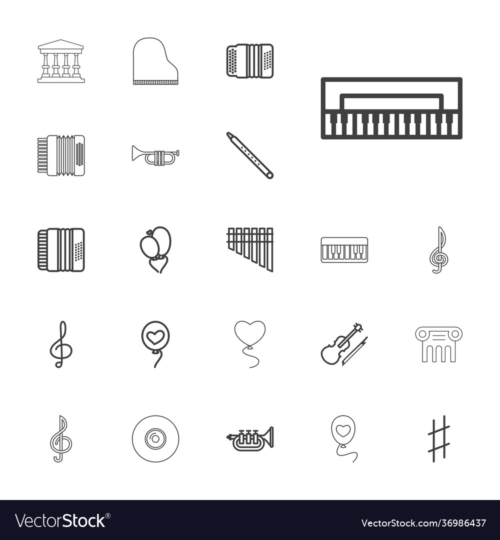 Classical icons Royalty Free Vector Image - VectorStock