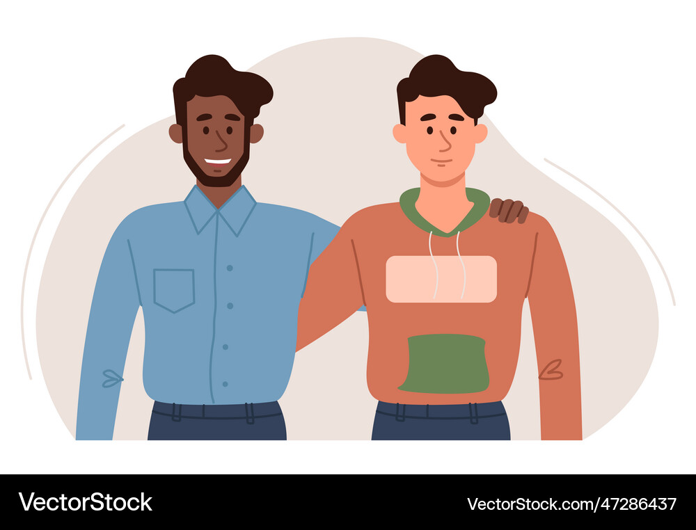 Concept of friends Royalty Free Vector Image - VectorStock