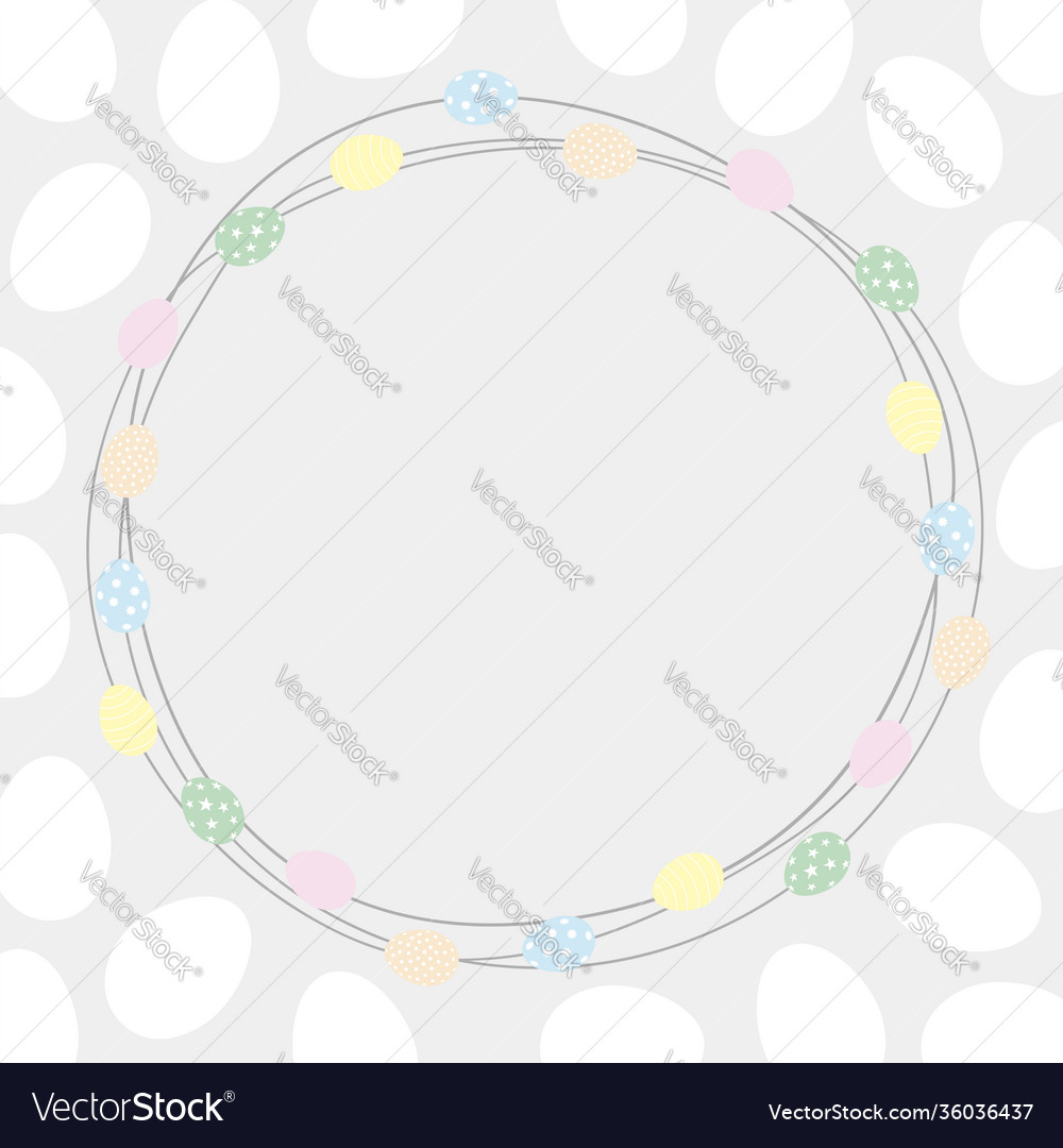 Easter frame Royalty Free Vector Image - VectorStock
