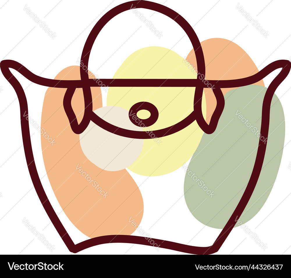 Elegant womans bag on a white background Vector Image